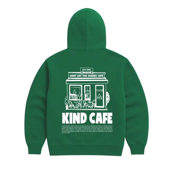 DONT EAT THE HOMIES Deth Cafe Hoodie - Green