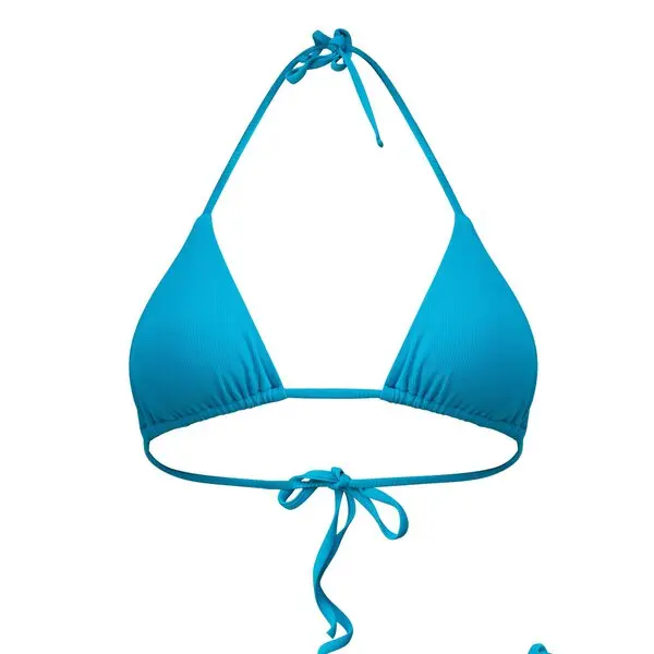 MIHARO Yara Triangle Bikini Top - Blue
