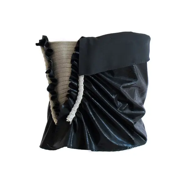 CCY CURRENCY Halterless Frill Top Shiny