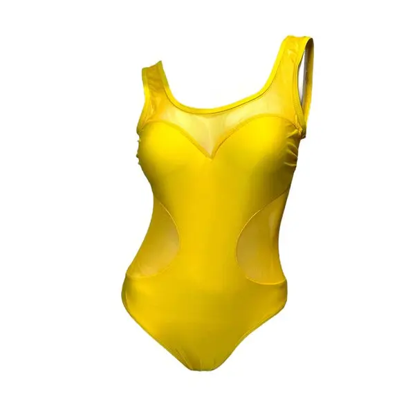 JULIA CLANCEY Marilyn Shapewear Mesh Body - Yellow