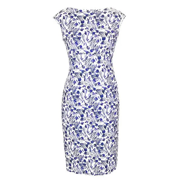 ALIE STREET LONDON Pippa Shift Dress In Indigo Ink - Blue