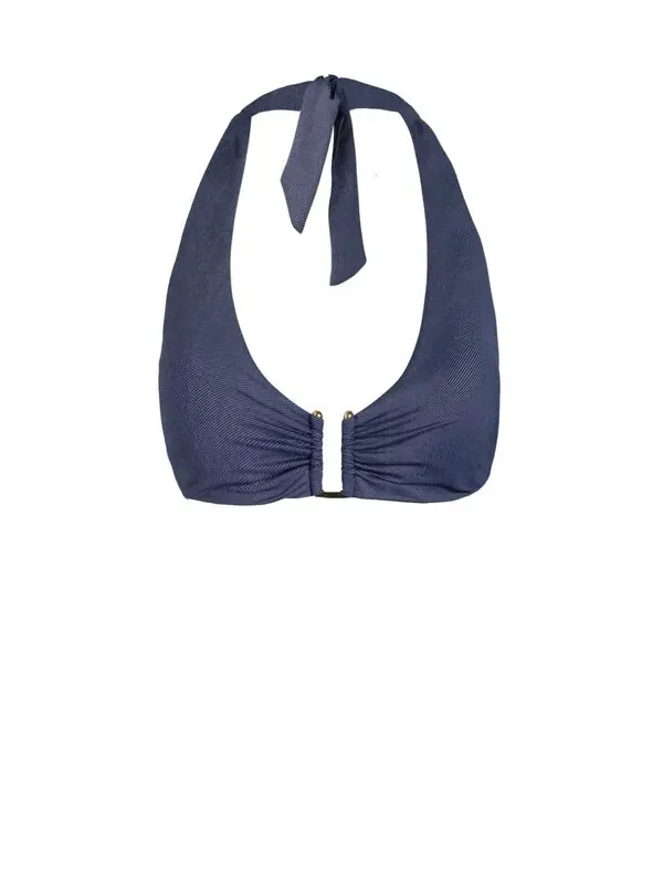 CHANGE OF SCENERY Neutrals / Shana Top In Indigo Twill - Blue