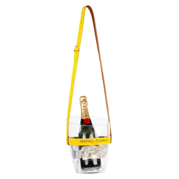 HEATING & PLUMBING LONDON Keep Your Cool" Champagne Bucket - Yellow