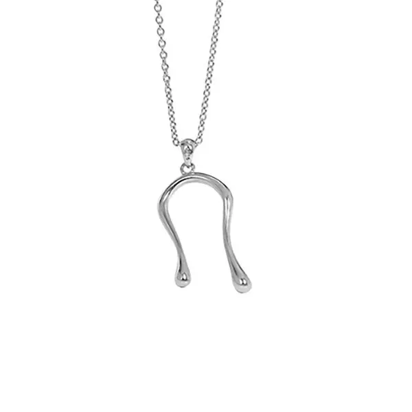 JANUS EDINBURGH Sterling Water Liquid Droplets Morar Necklace - Silver