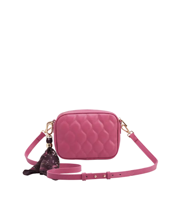 FABLE ENGLAND Alice Quilted Camera Bag In Rose - Pink