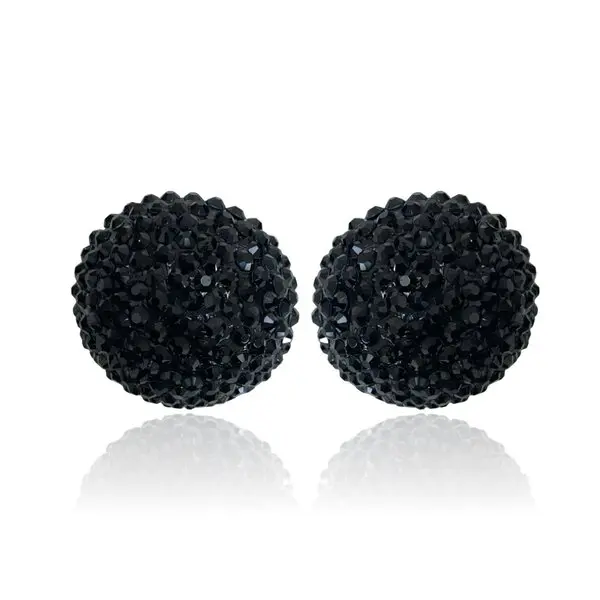 PINAR OZEVLAT Disco Pebble Earrings - Black