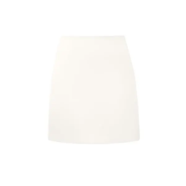 TIA DORRAINE Satin Mini Skirt Pearl