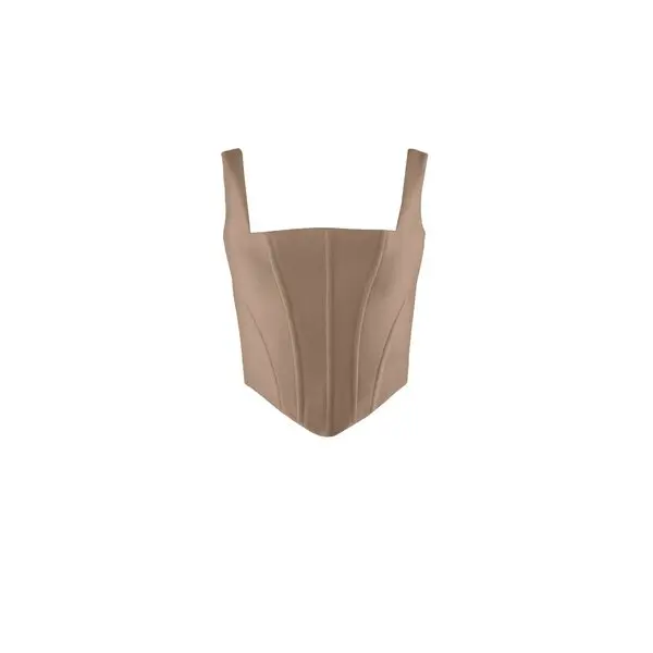 VESTIAIRE D'UN OISEAU LIBRE Neutrals Cashmere Corset - Beige