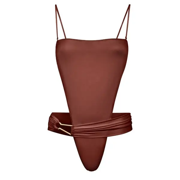 BIANCA RESORTWEAR Aria Swimsuit In Chestnut - Brown
