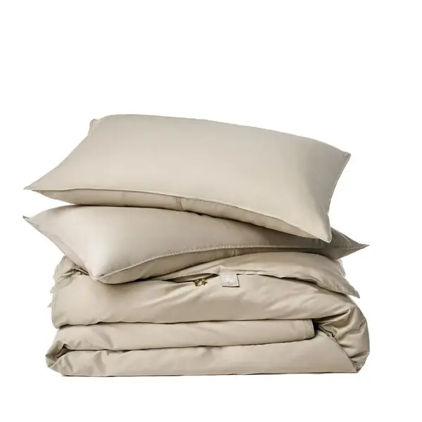 CANADIAN DOWN & FEATHER COMPANY Duvet Cover Set With Three Sided Zipper, Twin / Single Dune - Grey