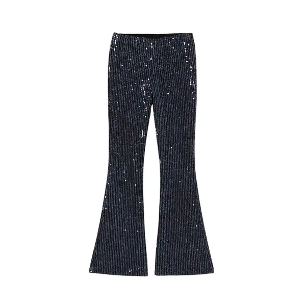 YORSTRULY Twist Pants Midnight Sequinned