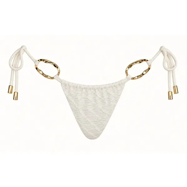IVY SWIMWEAR Reversible Bikini Bottoms - White