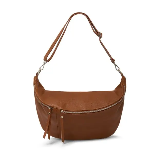 BETSY & FLOSS Emilia Large Crossbody Waist Bag In Tan - Brown