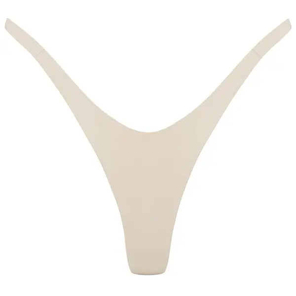 ELISSA POPPY Latex G-string - White