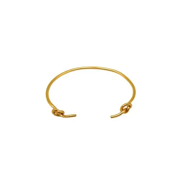 LES REINES Ferry Knot Cuff Bracelet 24k Plated - Gold
