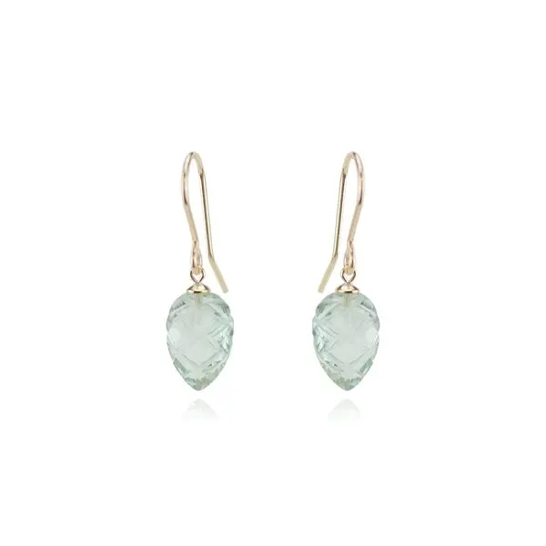 MOUNIR LONDON Carved Amethyst Earrings - Green