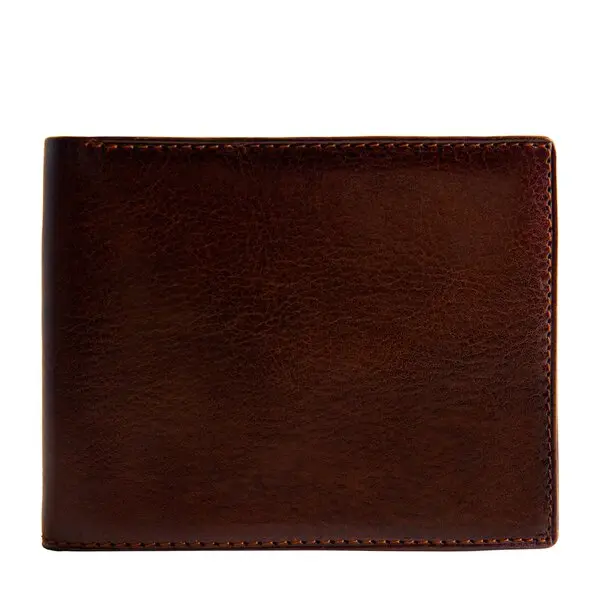 TIME RESISTANCE Leather Bifold Wallet Daniel