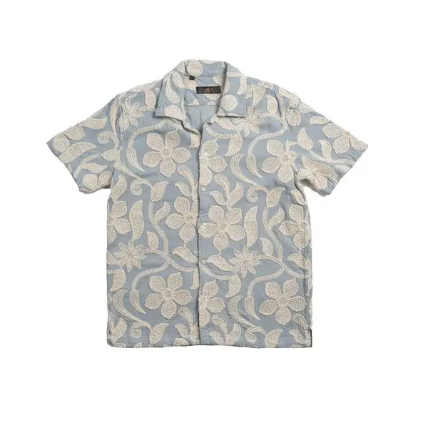 EIGHT X Neutrals / Oleander Artisan Short Sleeve Button Up Shirt