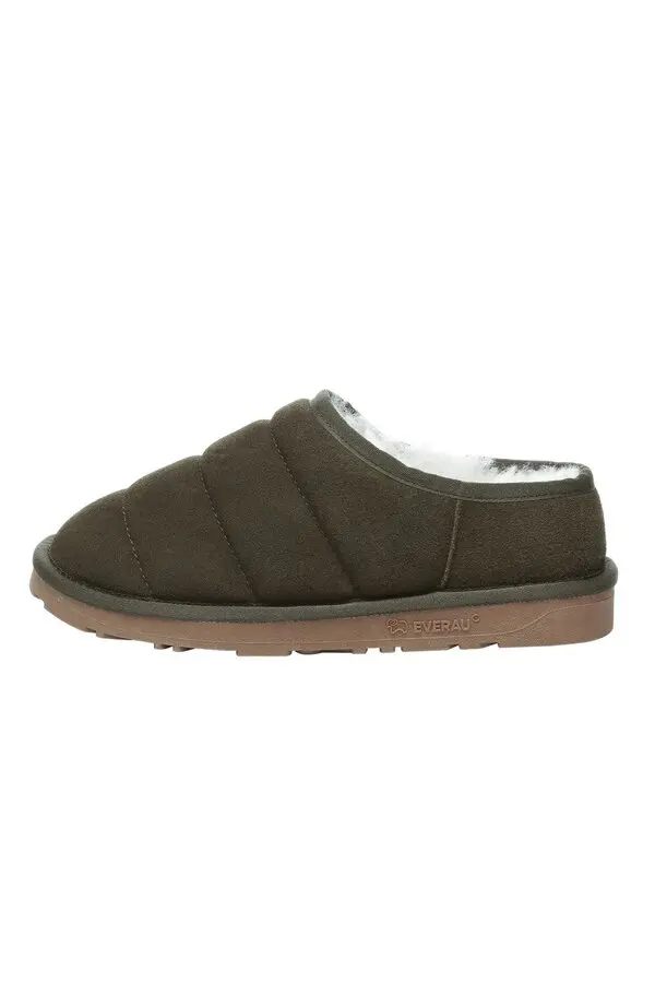 EVERAU AUSTRALIA Jaeger Low Ankle Slippers In Army - Green