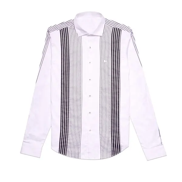 EIGHT X Black / White Relay Button Down Shirt - Black/white