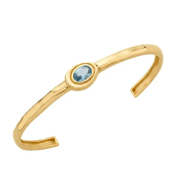 LINYA JEWELLERY Olivia Stone Handcuff - Blue
