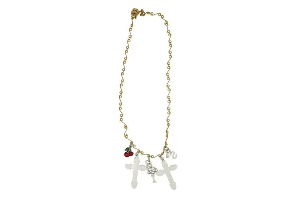 VICKISARGE Gold / Red / Silver Cherry T*ts Necklace - Gold/red/silver