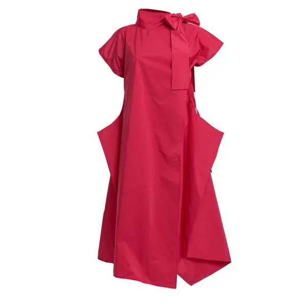 BIANCA POPP Halves Dress With Shoulder Ribbon In Taffeta - Pink