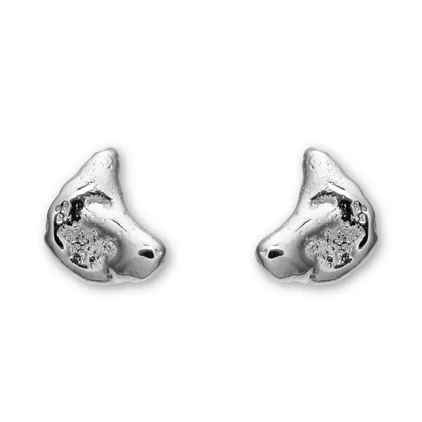 EVA REMENYI Talisman Half Moon Earrings - Silver