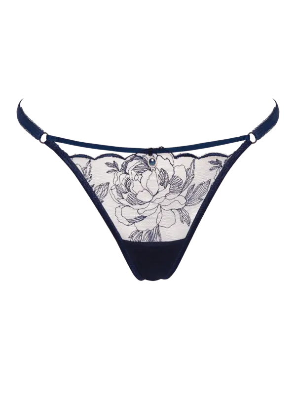 BONBON LINGERIE Coco Heart G-string - Blue
