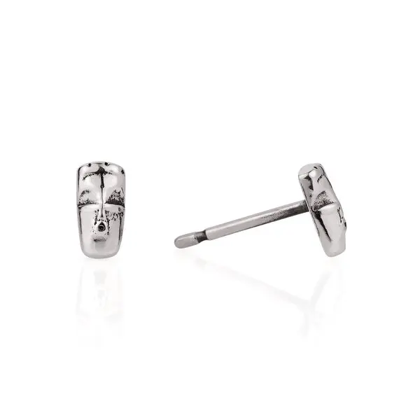 LEE RENEE Tiny Voodoo Damballah Earrings - Silver
