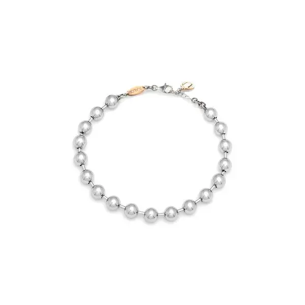 UNALOE Bubbles Of Light Bracelet In Sterling With Rose Gold Monogram - Silver