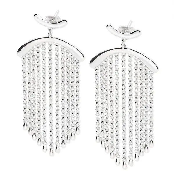 LUCY QUARTERMAINE Falling Earrings - Silver
