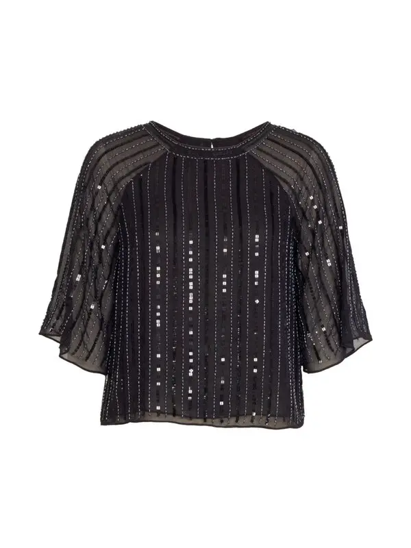 ROSE & NANCY Aurora Sequin Top - Blue