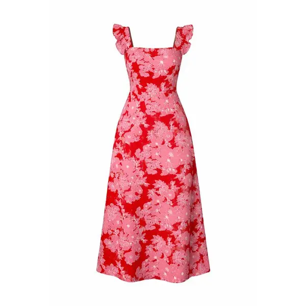 GIRL IN MIND Orla Broderie Anglaise Maxi Dress - Pink