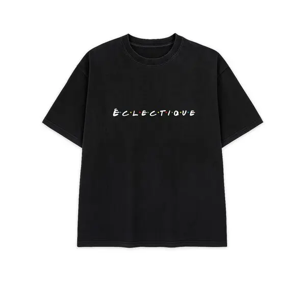 Éclectique Classic Friends Logo T-shirt - Black