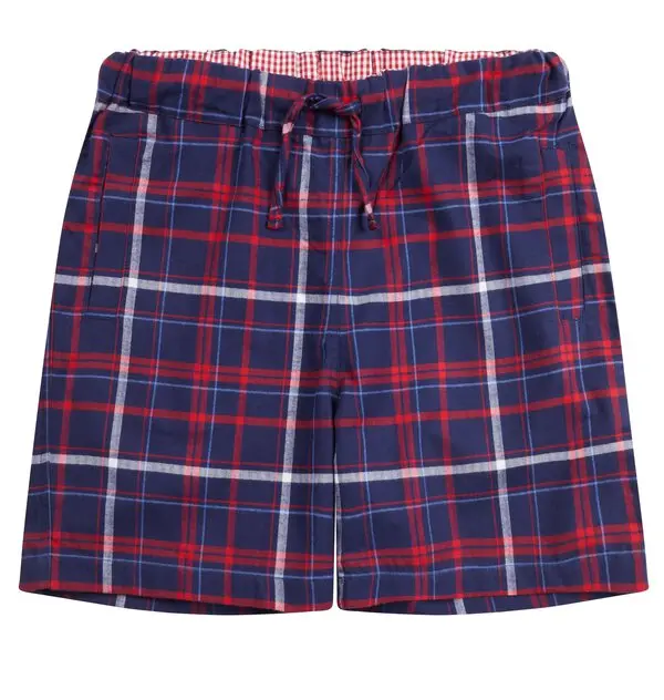 LOUNGERS Blue / Red Loungewear Shorts Red Panda Design - Blue/red