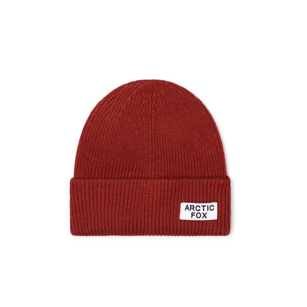 ARCTIC FOX & CO. Brown / Red Recycled Bottle Beanie Deep Terracotta - Brown/red