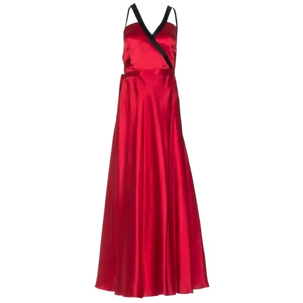 ROSES ARE RED Dory Silk Dress - Red