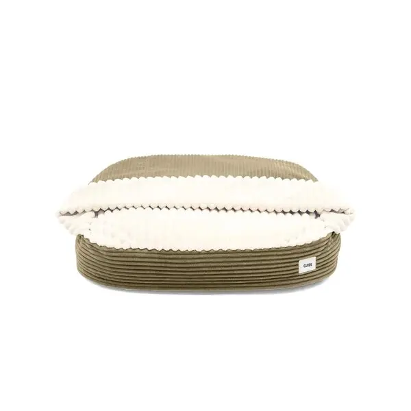 CAFIDE Hooded Dog Bed Corduroy, Maso - Green