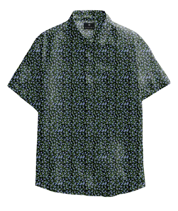VUSTRA Mini Floral Cotton Button-down Shirt For - Black