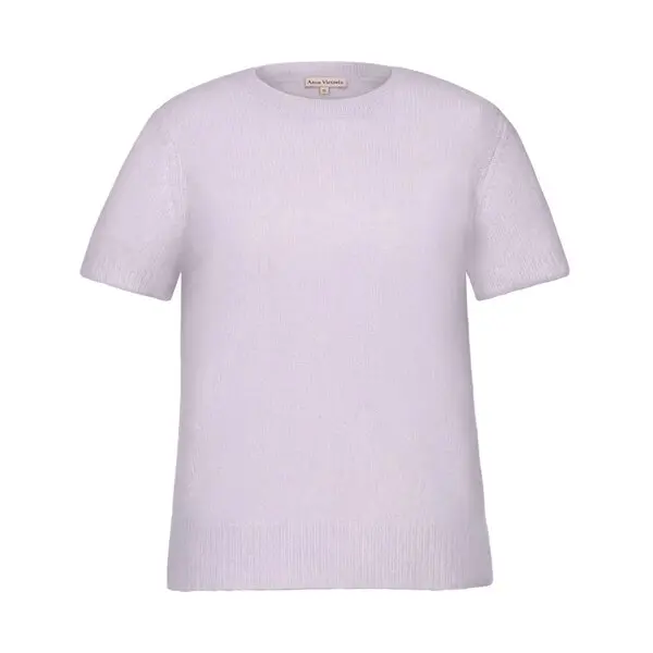 ANSE VICTORIN Camilla Silk Cashmere Pullover Pearl - Grey