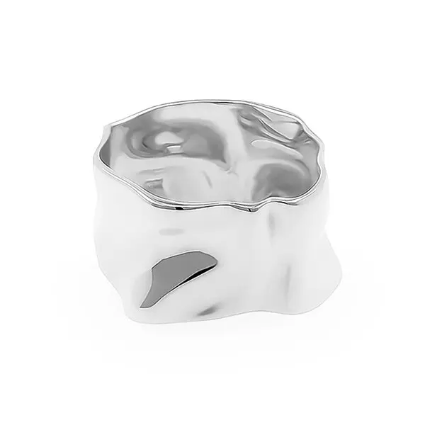 Côté Caché Wave Ring - Silver