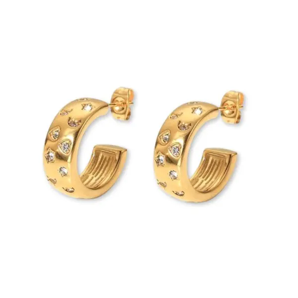 SALTY CALI Streamer Earrings Salty Babes - Gold