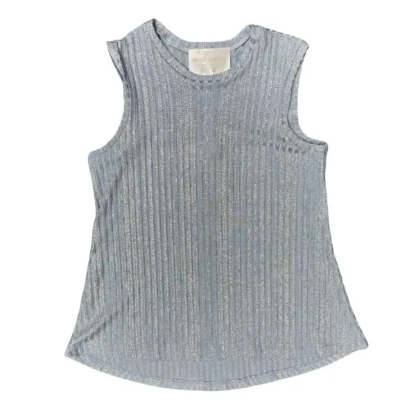 LINDSAY NICHOLAS NEW YORK Laura Sleeveless Crew Neck In Ice - Blue