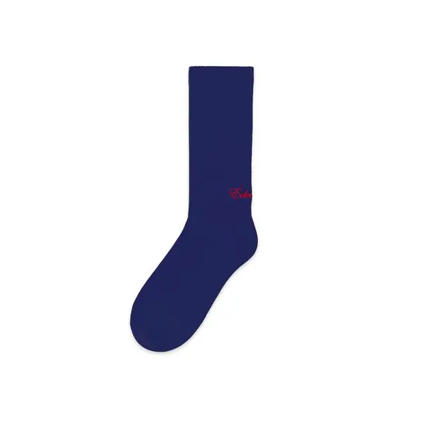 Éclectique Crew Socks In Surf The Web - Blue