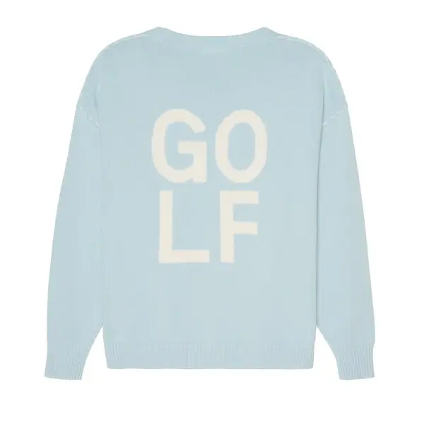 ELLSWORTH + IVEY Riley Crewneck Sweater Golf Stacked - Blue