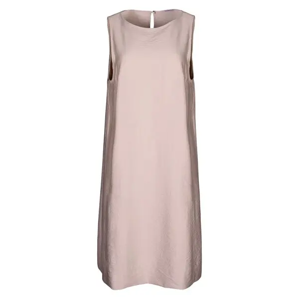 OH!ZUZA NIGHT&DAY Neutrals Echo Viscose Midi Dress With Pockets – Light - Beige