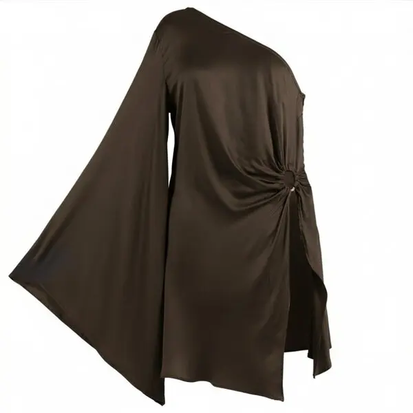 THE ETHOS STUDIO Gaia Top/mini Dress Cocoa - Brown