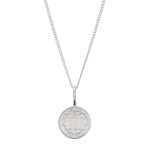 KATIE MULLALLY American Coin & Chain In Sterling - Silver