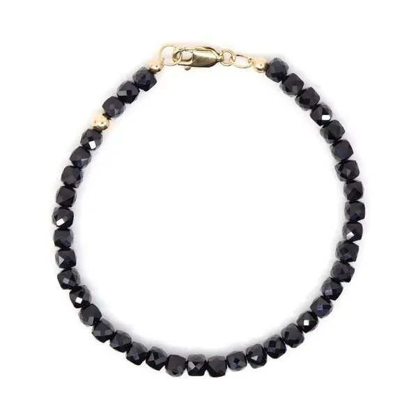 Shar Oke Black / Gold Black Spinel Bracelet - Black/gold